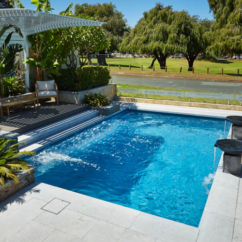 Cottesloe 6m x 4m Mondo Grey Sparkle Joondalup - The Fibreglass Pool ...