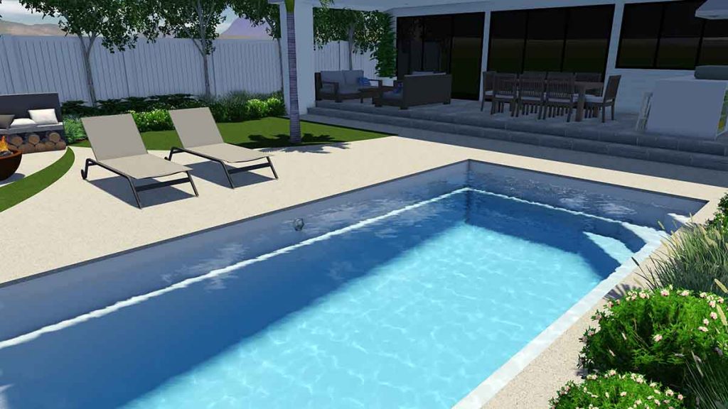 The Hampton 5.0m x 3.3m - The Fibreglass Pool Company