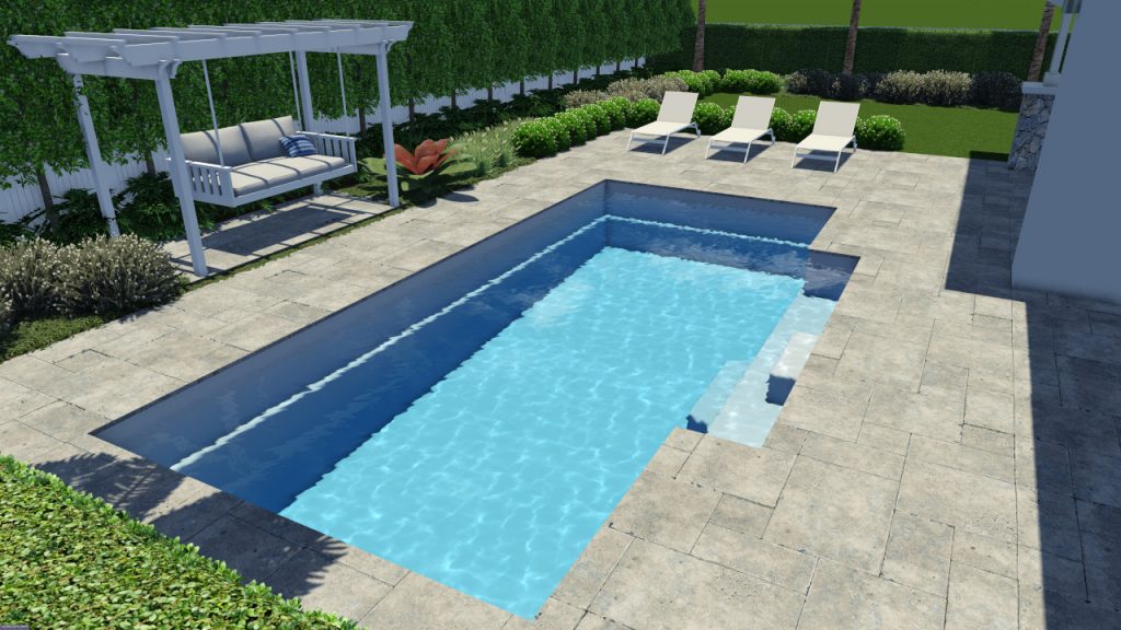 The Medina 7.0m x 3.3m - The Fibreglass Pool Company