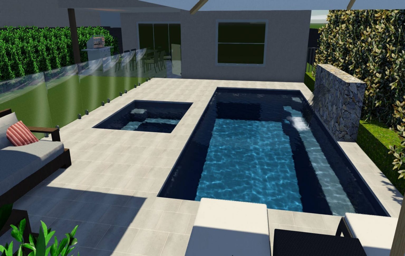 Spa 2.5m x 1.9m - The Fibreglass Pool Company