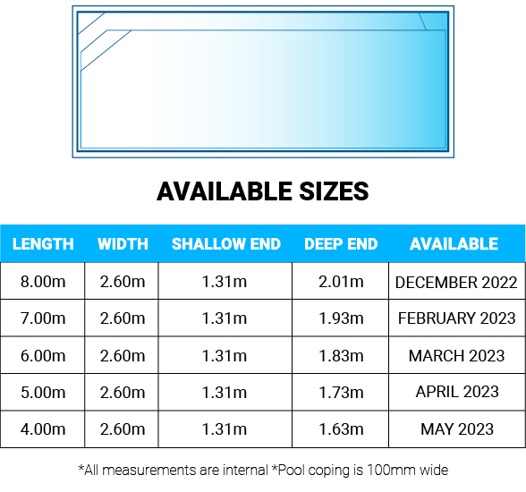 Heron 4m x 2.6m - The Fibreglass Pool Company